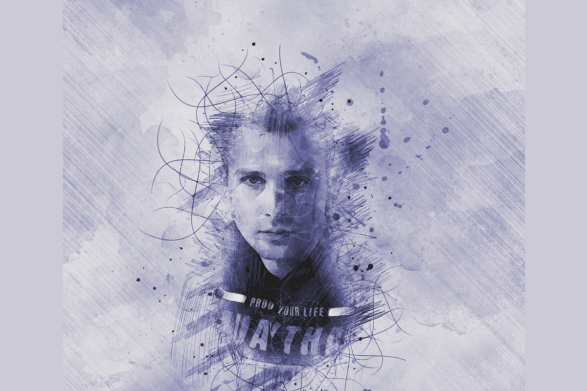 Hand Drawing Photoshop Action, an Action Add-On by Studio Retouch