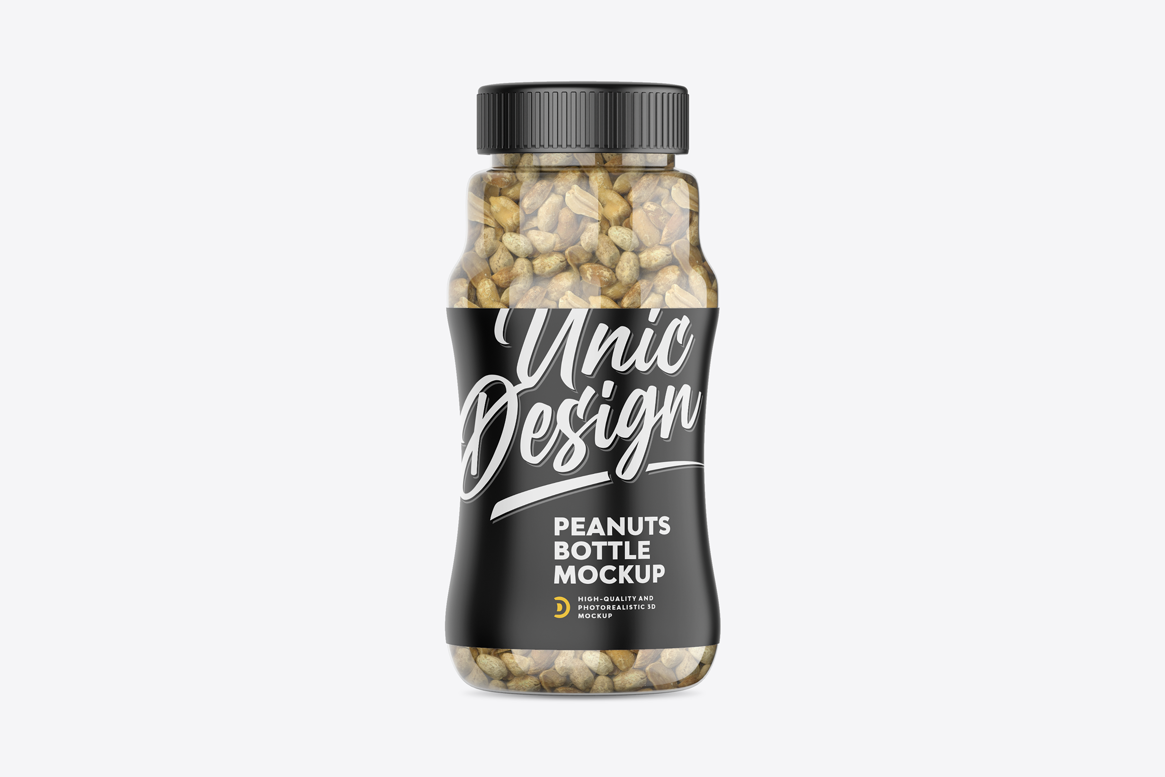 Peanuts Bottle Mockup, a Product Mockup by UnicDesign