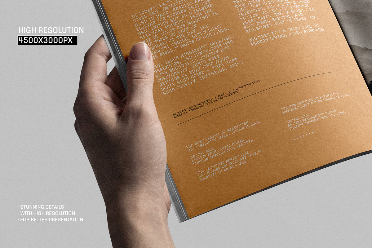 A4 Magazine Holding By Hand Mockup, a Books & Magazine Mockup by Toasin ...
