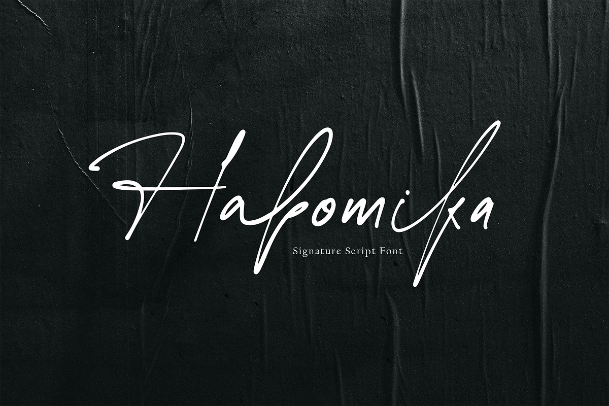 Habomika Signature Script Font, a Script Font by NTC Graphic | Creative Market