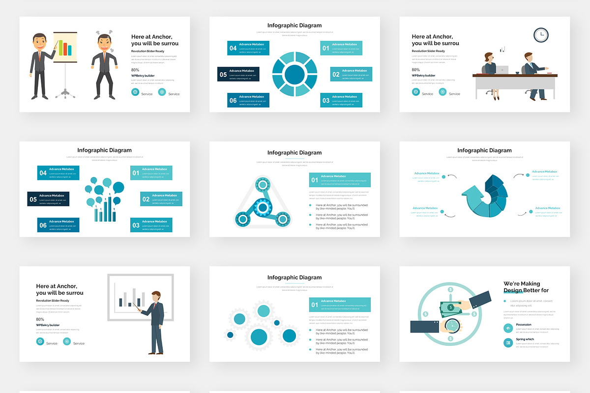 Operating Model Powerpoint, a Presentation Template by One Percent Studio