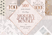 Modern Subtle Floral Patterns Bundle, a Pattern Graphic by Laras Wonderland