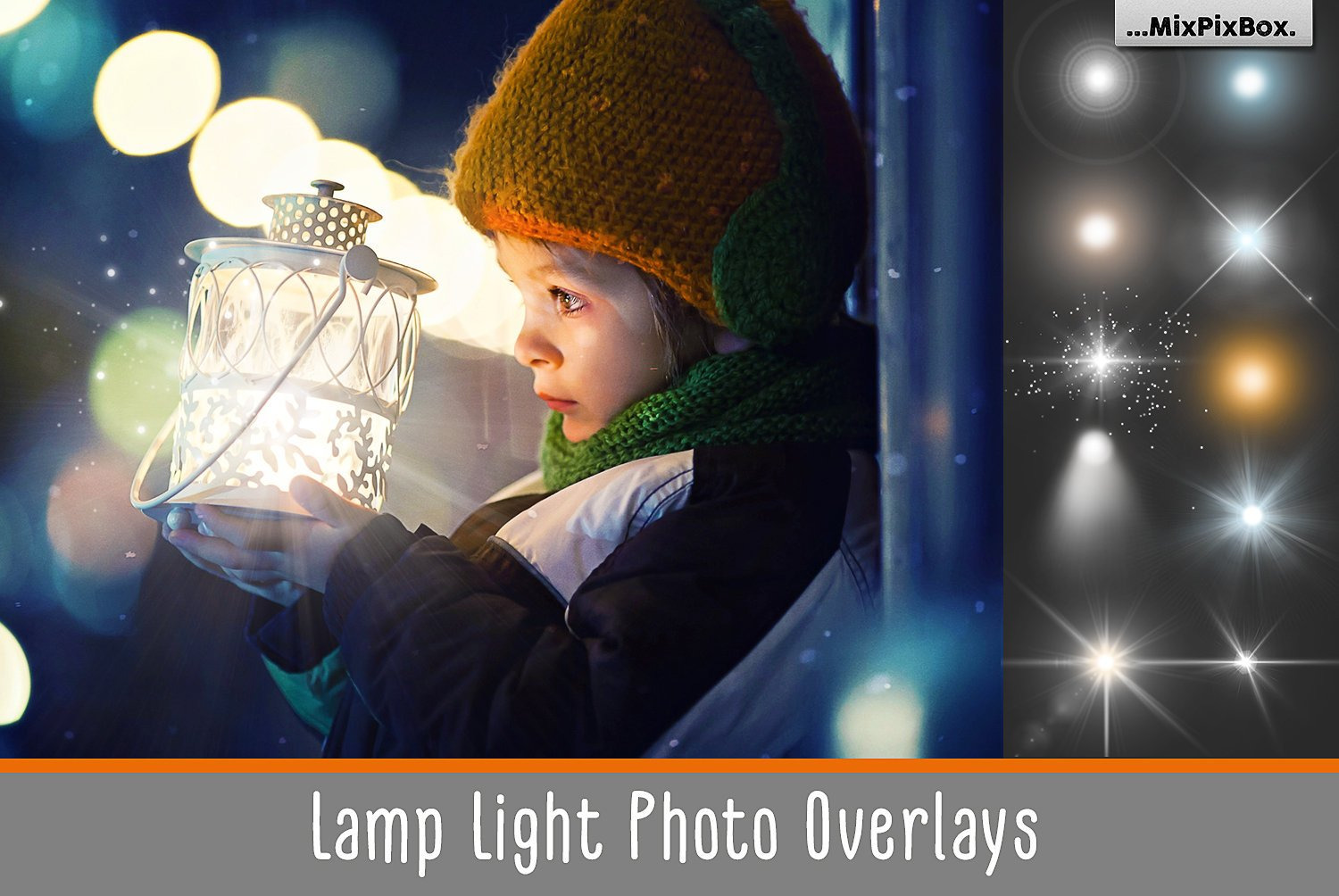 Lamp Light Photo Overlays, an Object Graphic by MixPixBox