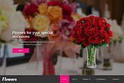 Flowers Responsive One Page Theme, a Landing Page Template by IceTemplates
