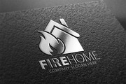 Fire Home Logo, a Branding & Logo Template by essegraphic