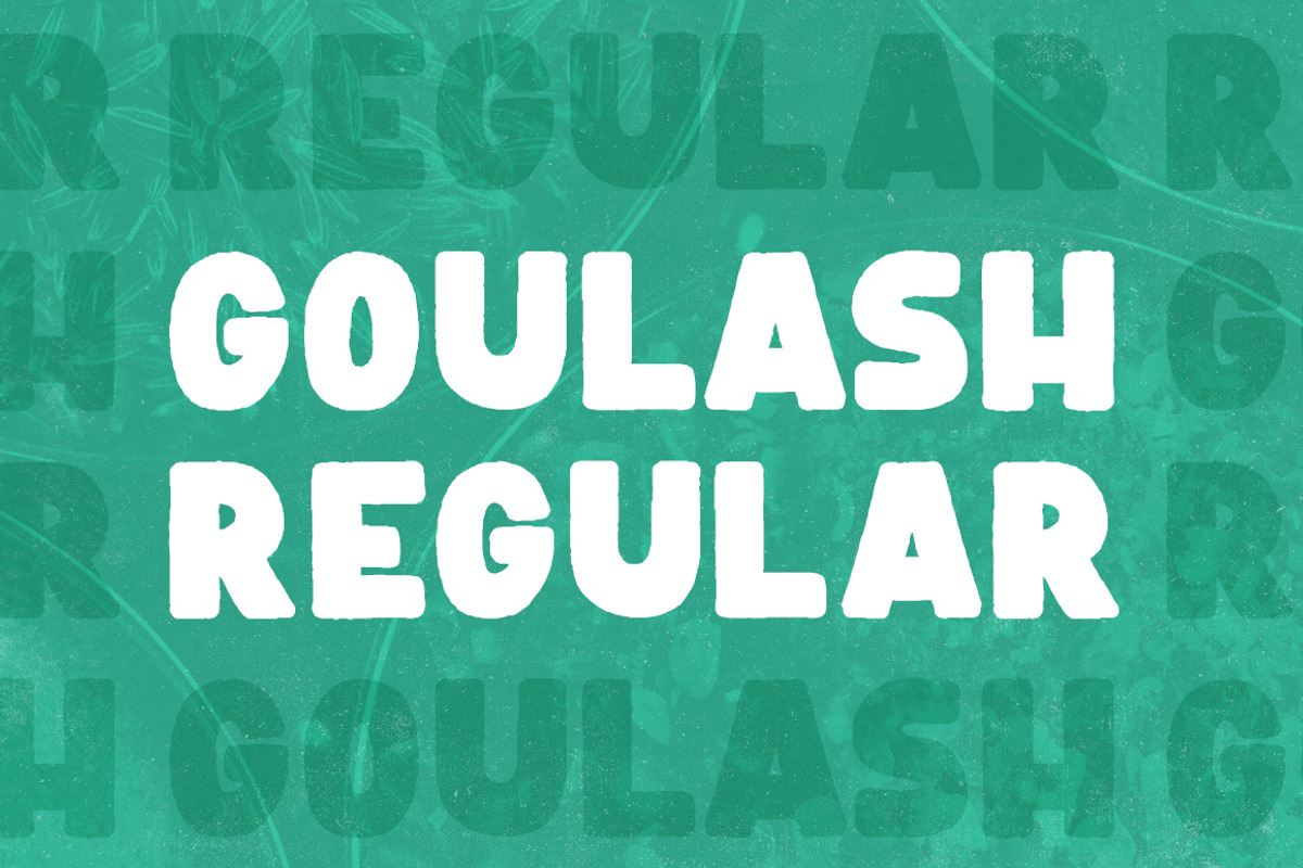 Goulash Regular, a Font by Satchel & Sage