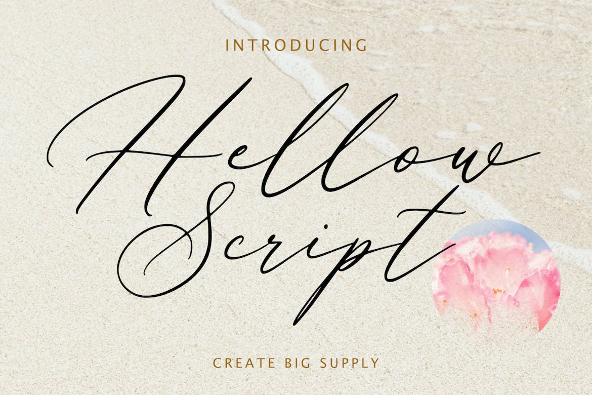 Hellow Script - Handwriting Script, a Script Font by CreateBigSupply