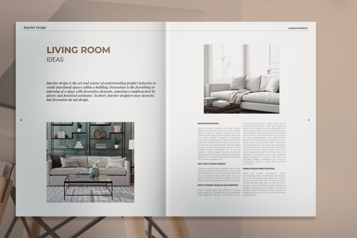 Interior Design Product Catalog, a Brochure Template by Boris Cupac