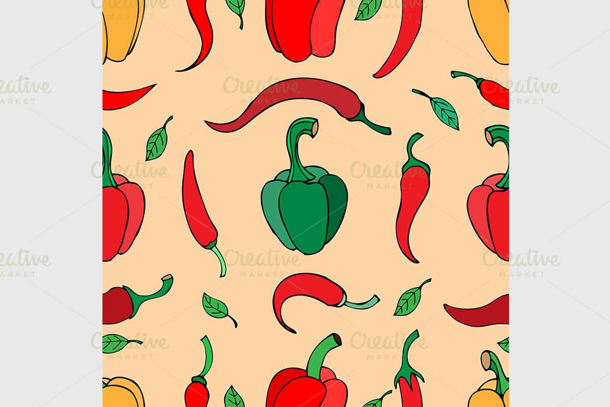 pattern with pepper background, a Background Graphic by ...