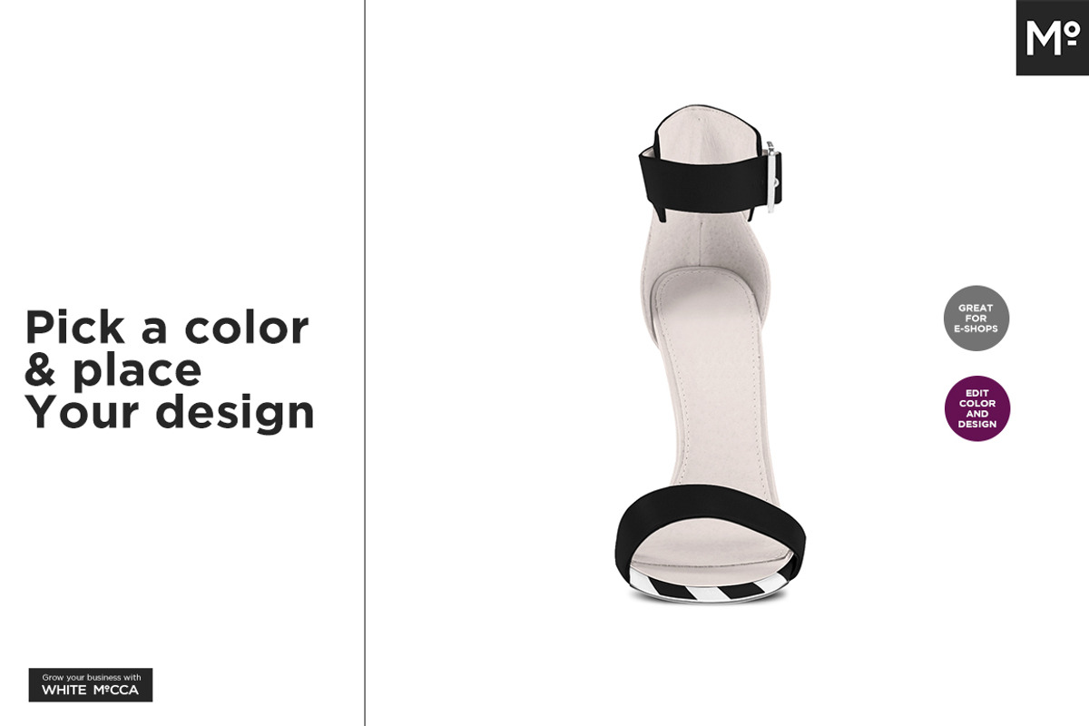 Sandals High Heels Mock-up, a Product Mockup by Mocca Mockups Store
