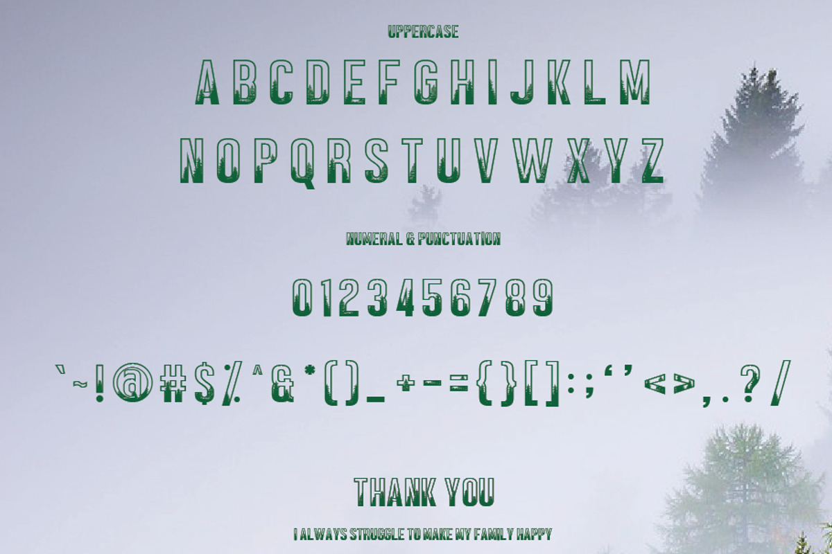 BLACK FOREST, a Font by da_only_aan