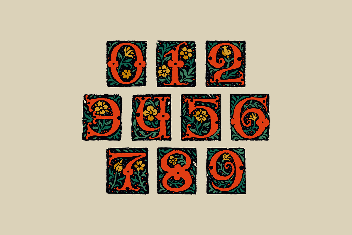 Antoine Medieval drop caps font