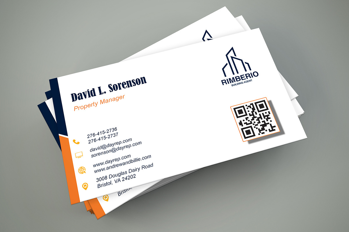 Clean Double Business Card PSD
