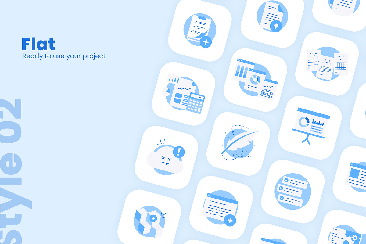 120 Empty State Icon Pack, an Outline Icon by Graphic Park