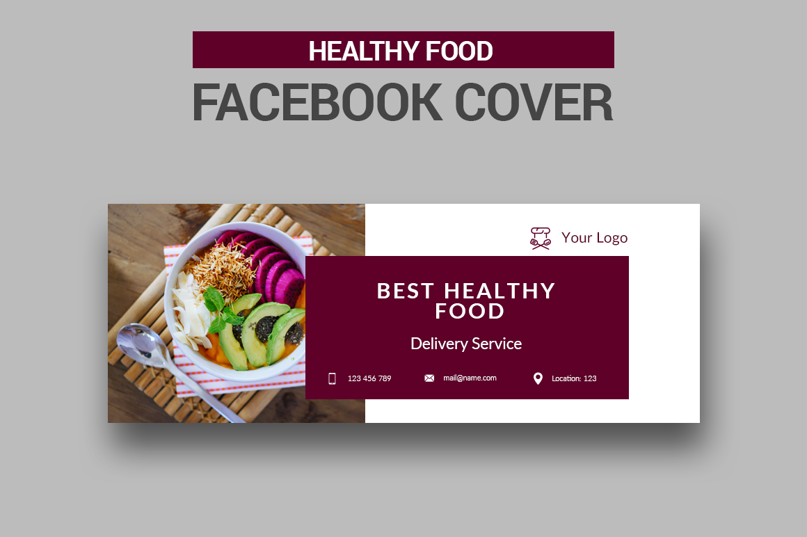Healthy Food Facebook Cover - SK, a Social Media Template by UNIK Agency