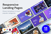ELEVEN - Responsive Landing Pages, a Landing Page Template by laaqiq