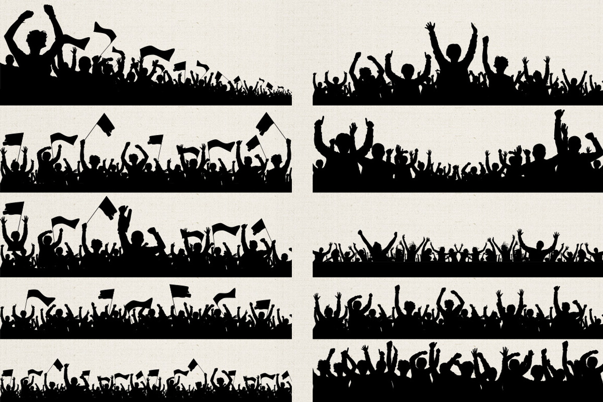 People Crowd Silhouettes, a Person Illustration by Seyyahil