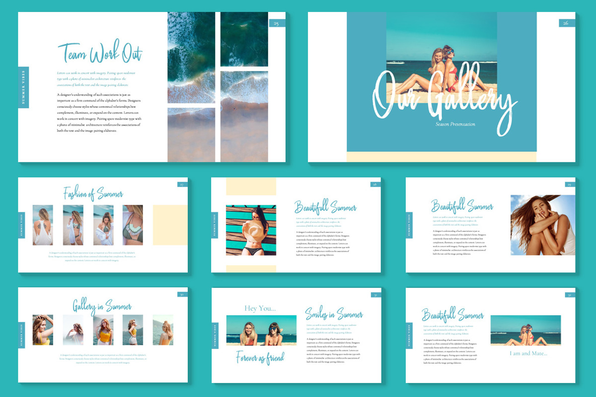 Summer Season - Powerpoint, a Presentation Template by feydesign