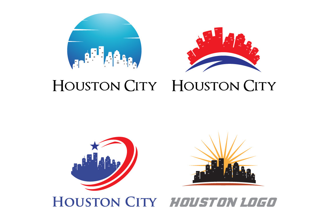 4 Houston Logo - City Skyline, a Branding & Logo Template by jongcreative