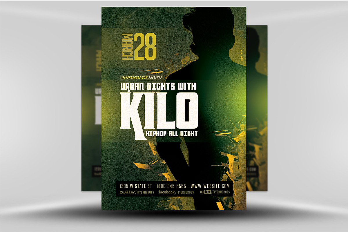 Kilo Flyer Template, a Flyer Template by FlyerHeroes