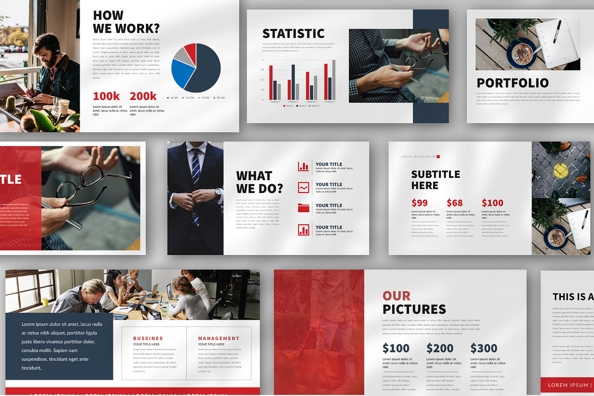 Report - Powerpoint, a Presentation Template by Dirtytemp Studio