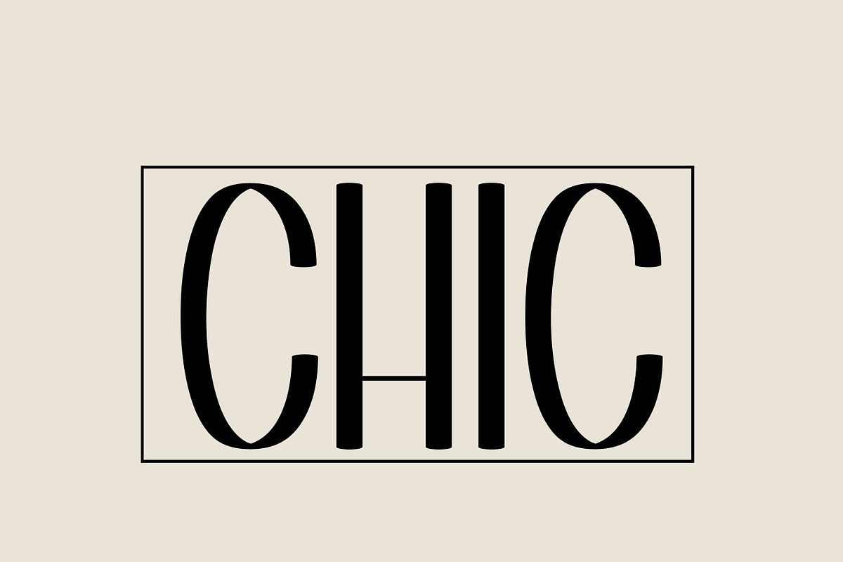 Modern Chic, a Sans Serif Font by MaxArt Foundry