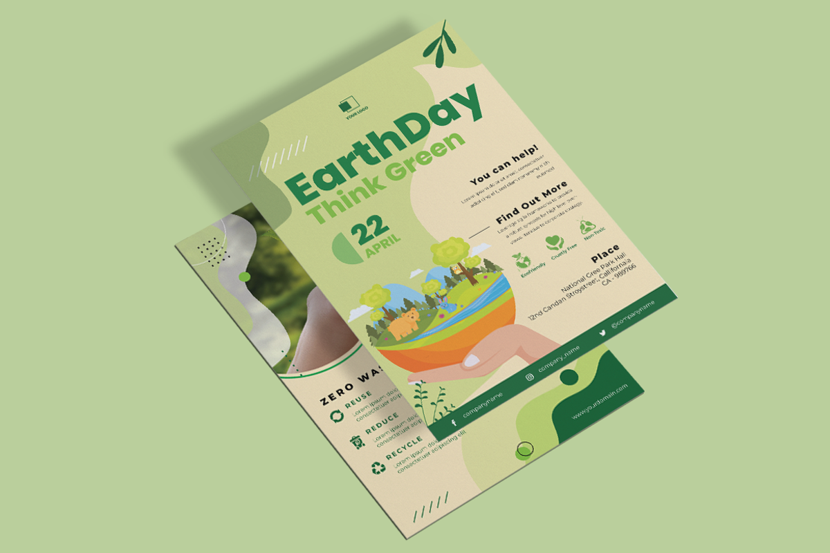 Earth Day Flyer, a Flyer Template by Rahardi Creative