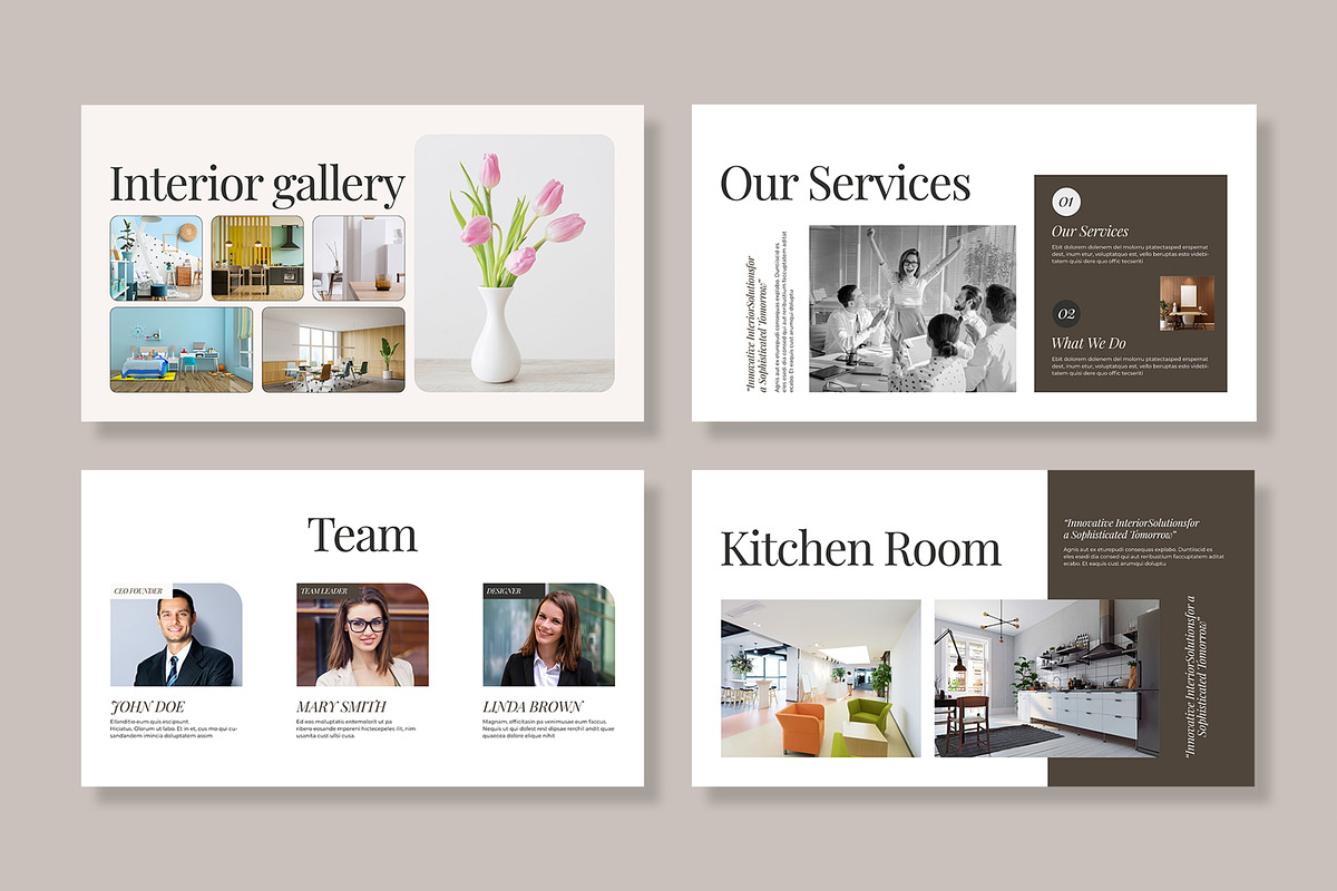 Interior Design Presentation Template