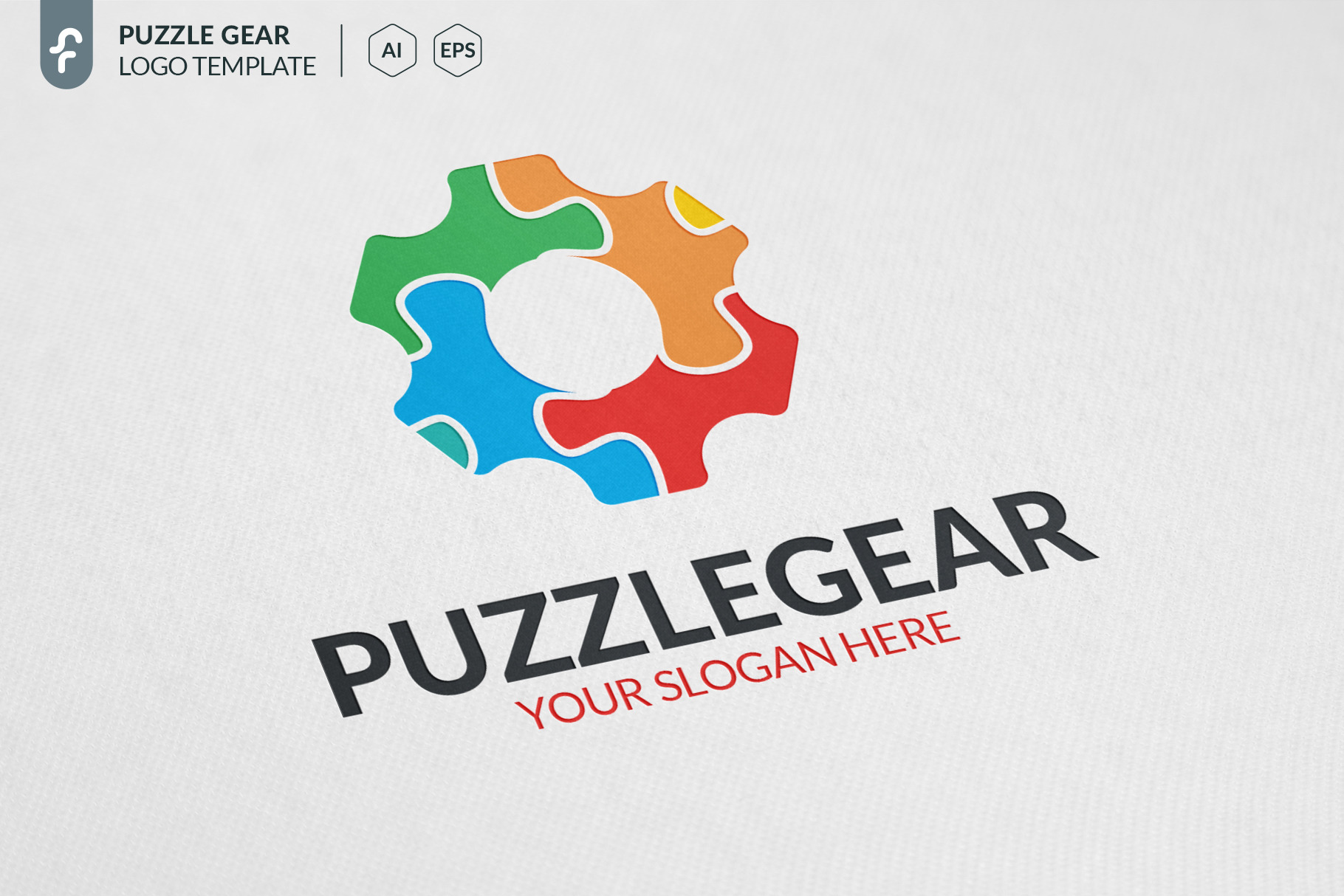 Puzzle Gear Logo, a Branding & Logo Template by ft.studio