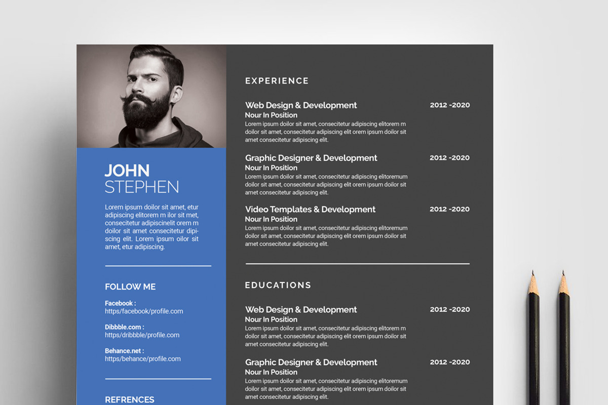 Basic Resume Template, a Resume Template by graphicforest