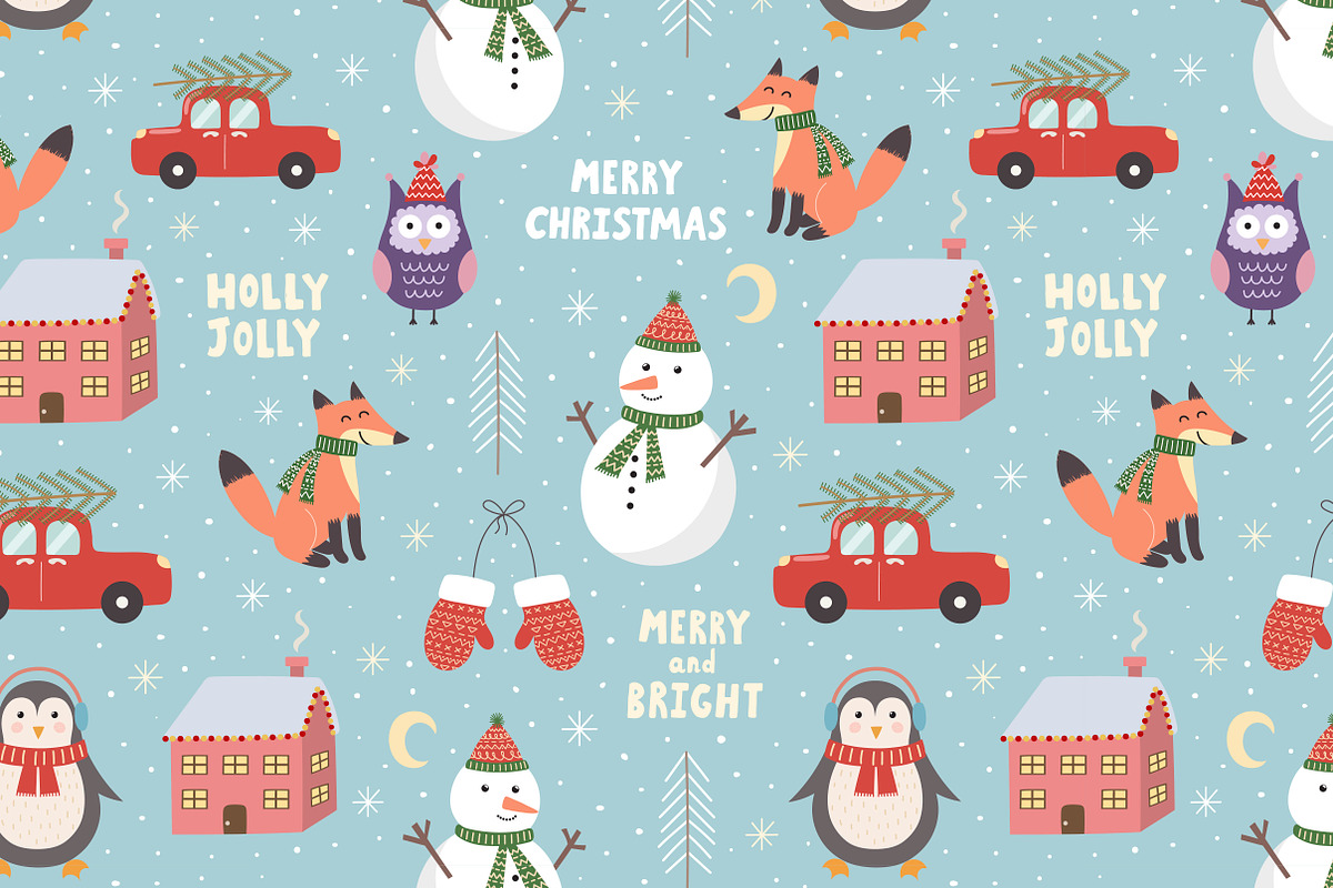 Holly Jolly Christmas Pack, a Decorative Illustration by Gulnara Sabirova
