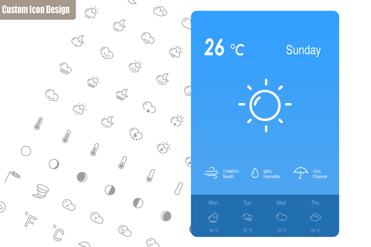 85 Weather Vector Icons
