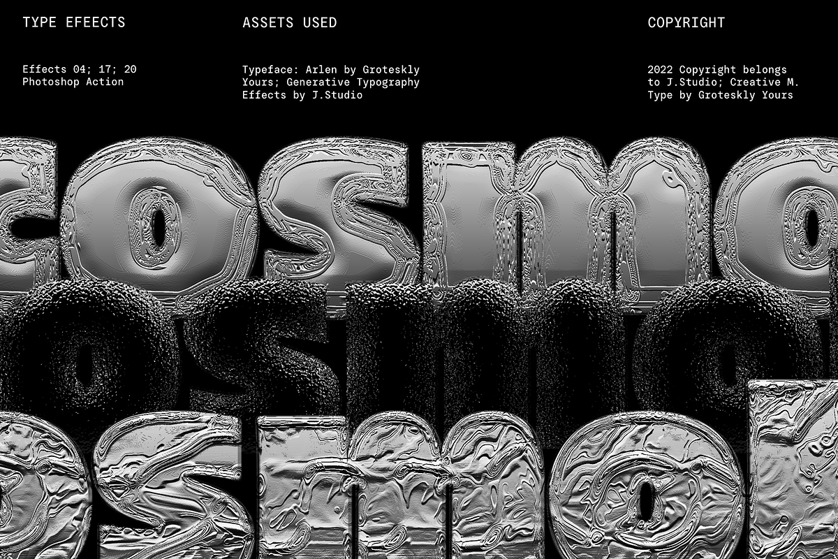 Generative Type Effects, an Action Add-On by J.Studio