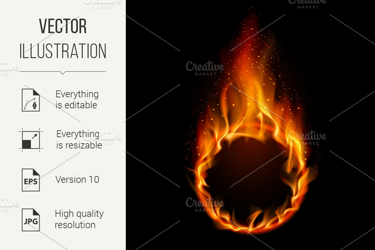 Ring of Fire, a Background Graphic by DvargShop