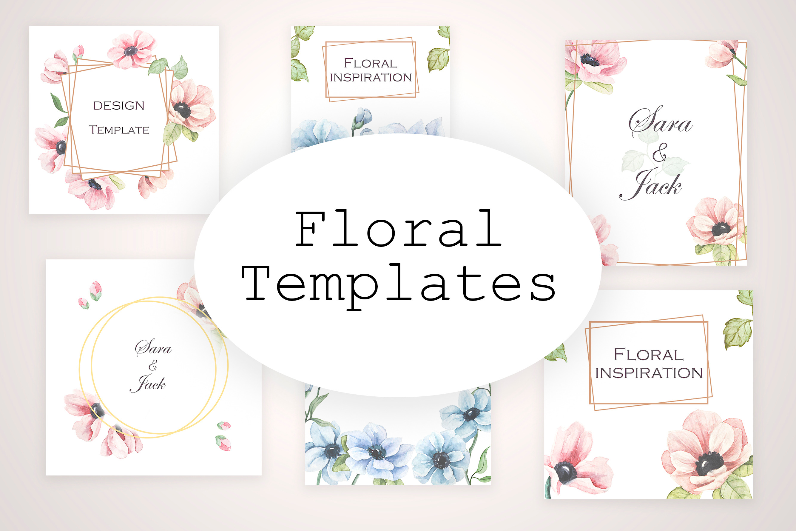 Floral templates, an Object Graphic by Dashamoony