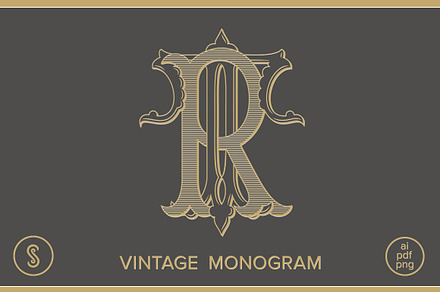 AS Monogram SA Monogram, an Illustration by Shuler Studio