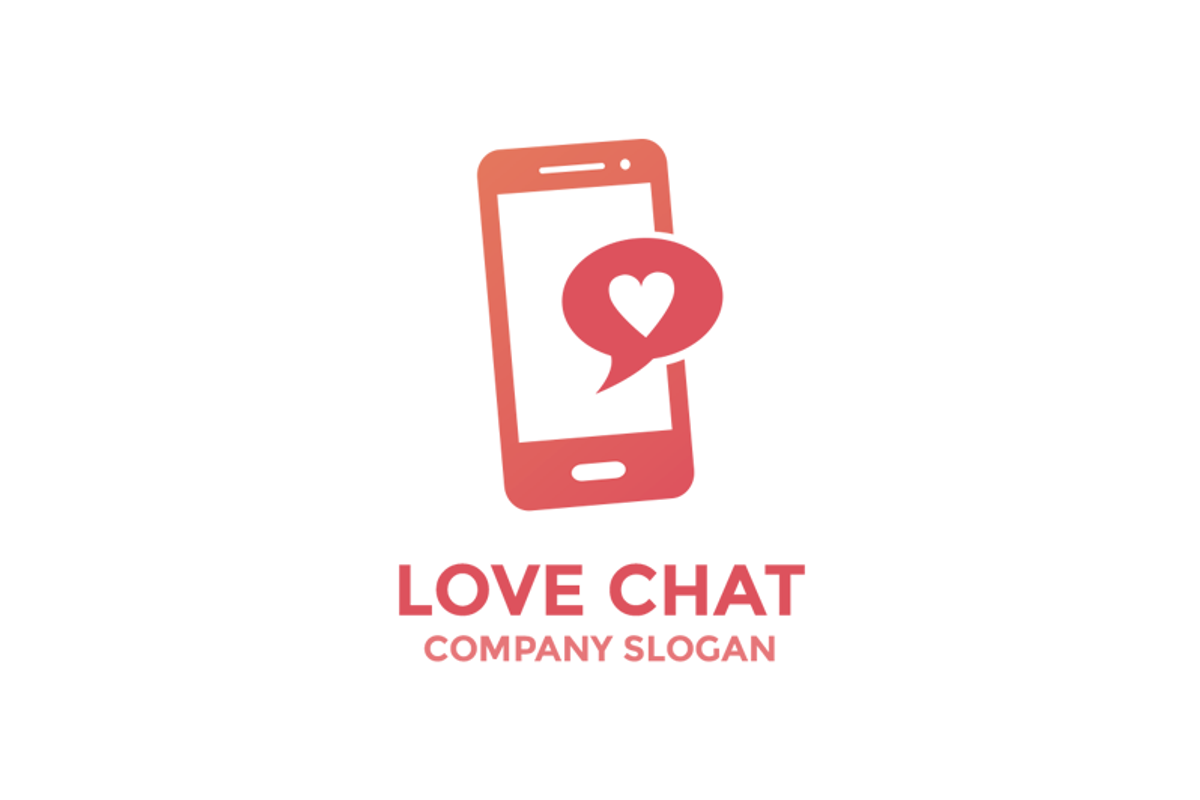 Love Chat Logo, a Branding & Logo Template by Golden-Brand