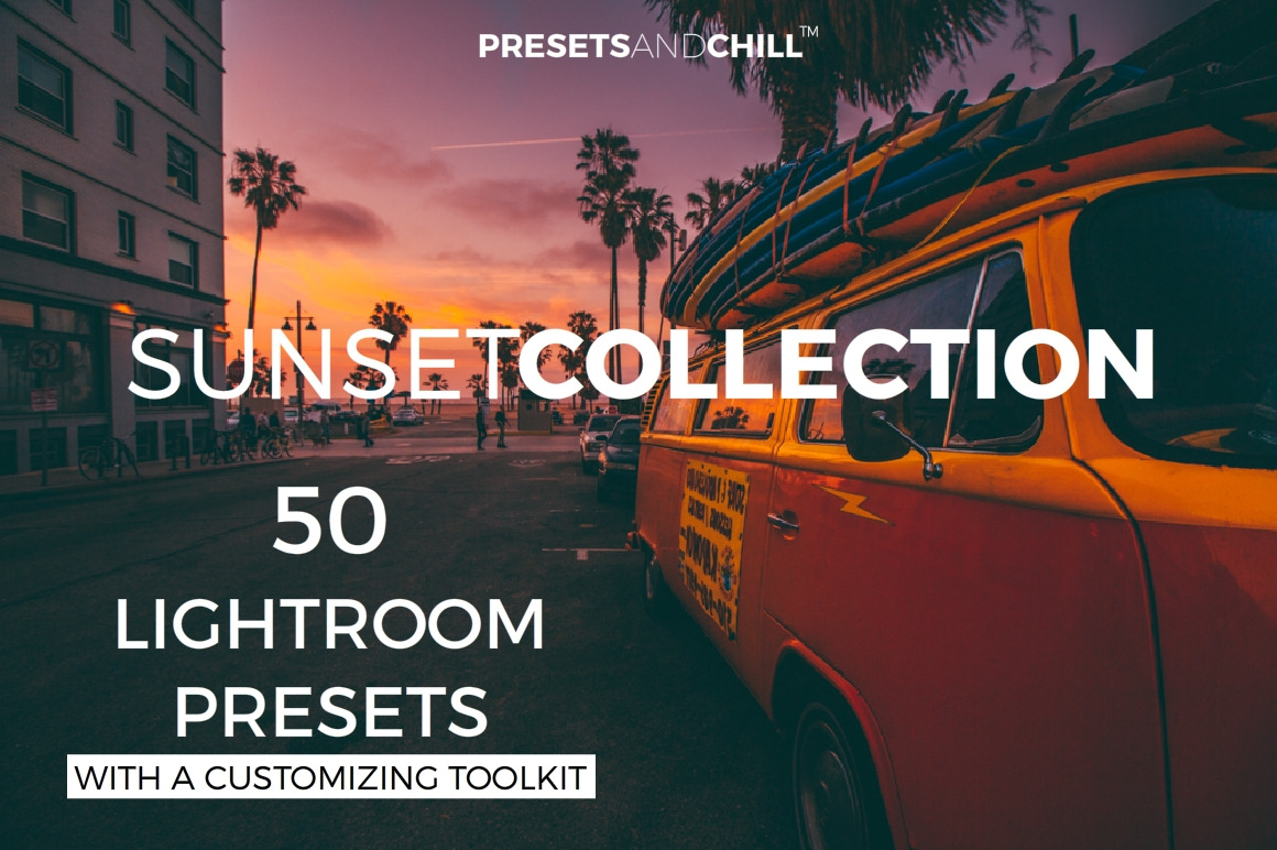 50 Sunset Sunrise Lightroom Presets, a Plug-in Add-On by PRESETS and CHILL