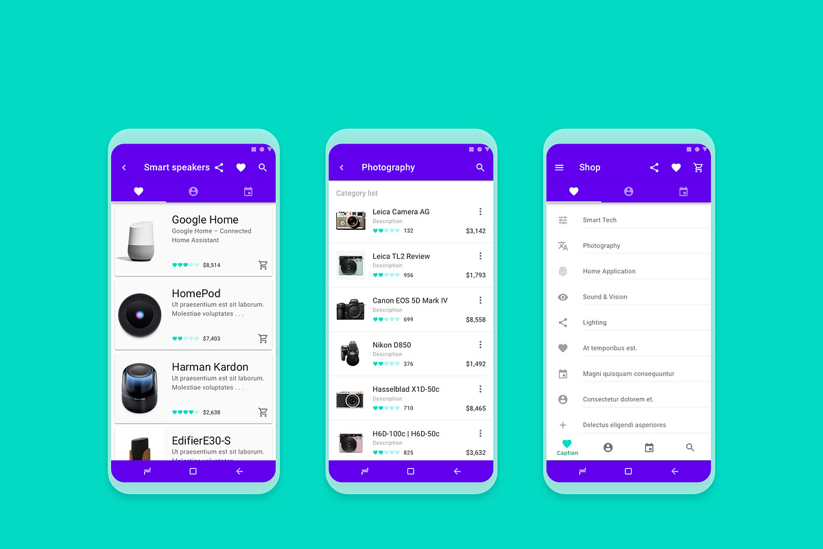 T-shop UI Kits, an UI Kit Template by App for Mobile & Website