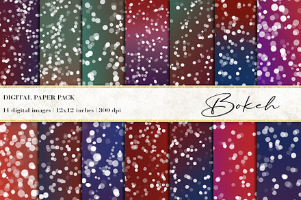 Bokeh Digital Papers | Textures ~ Creative Market