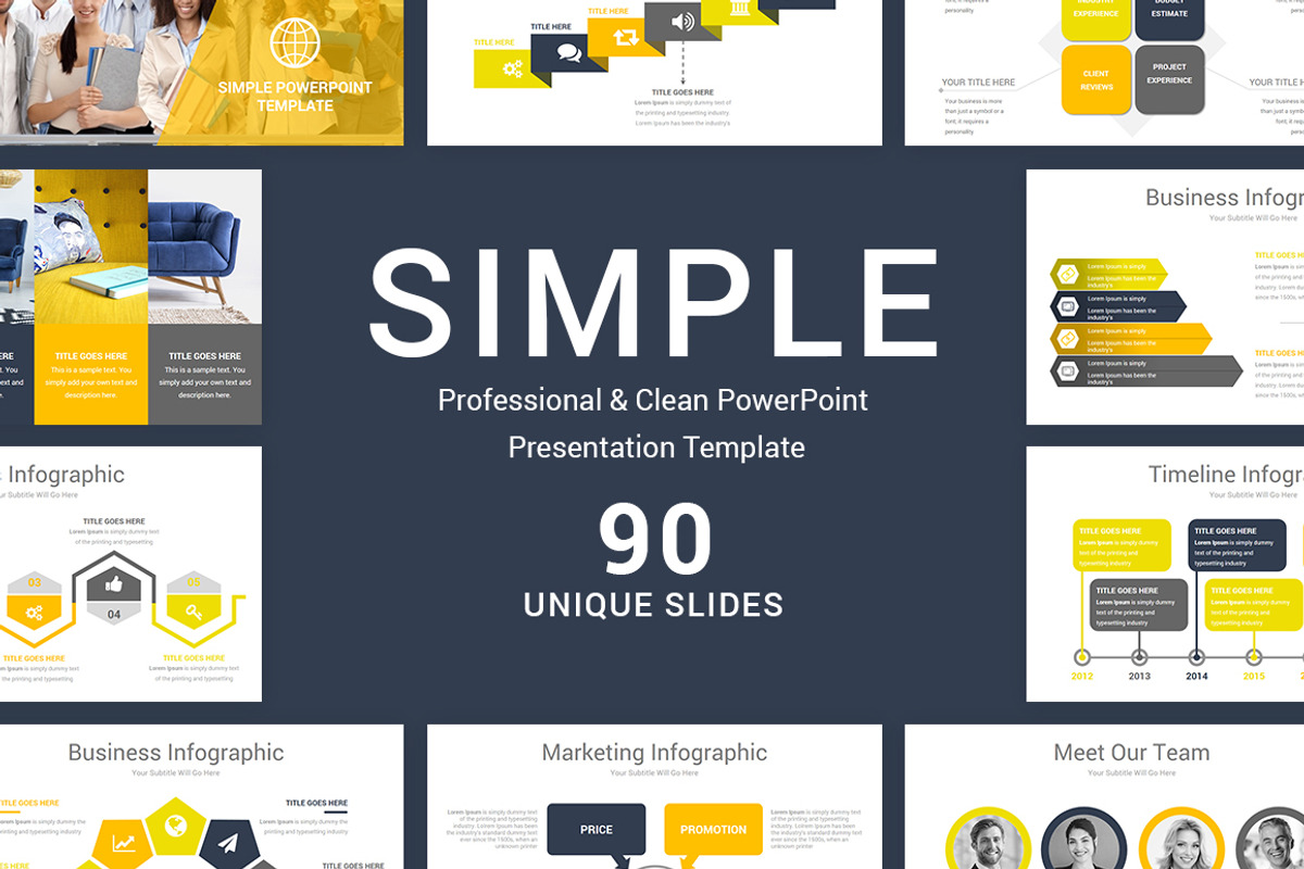 Simple PowerPoint Template, a Presentation Template by SlideArt