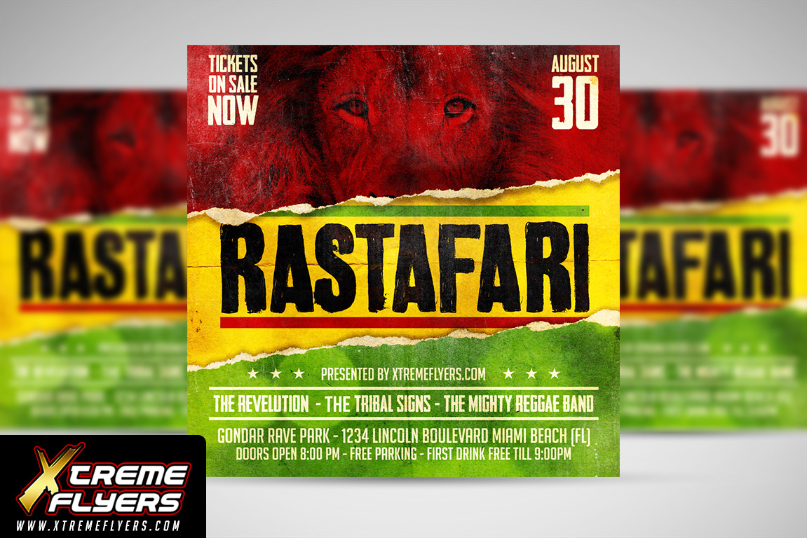 Reggae Party Flyer, a Flyer Template by XtremeFlyers