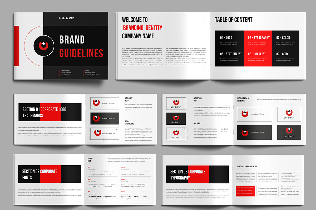Brand Guideline Booklet | Creative Market