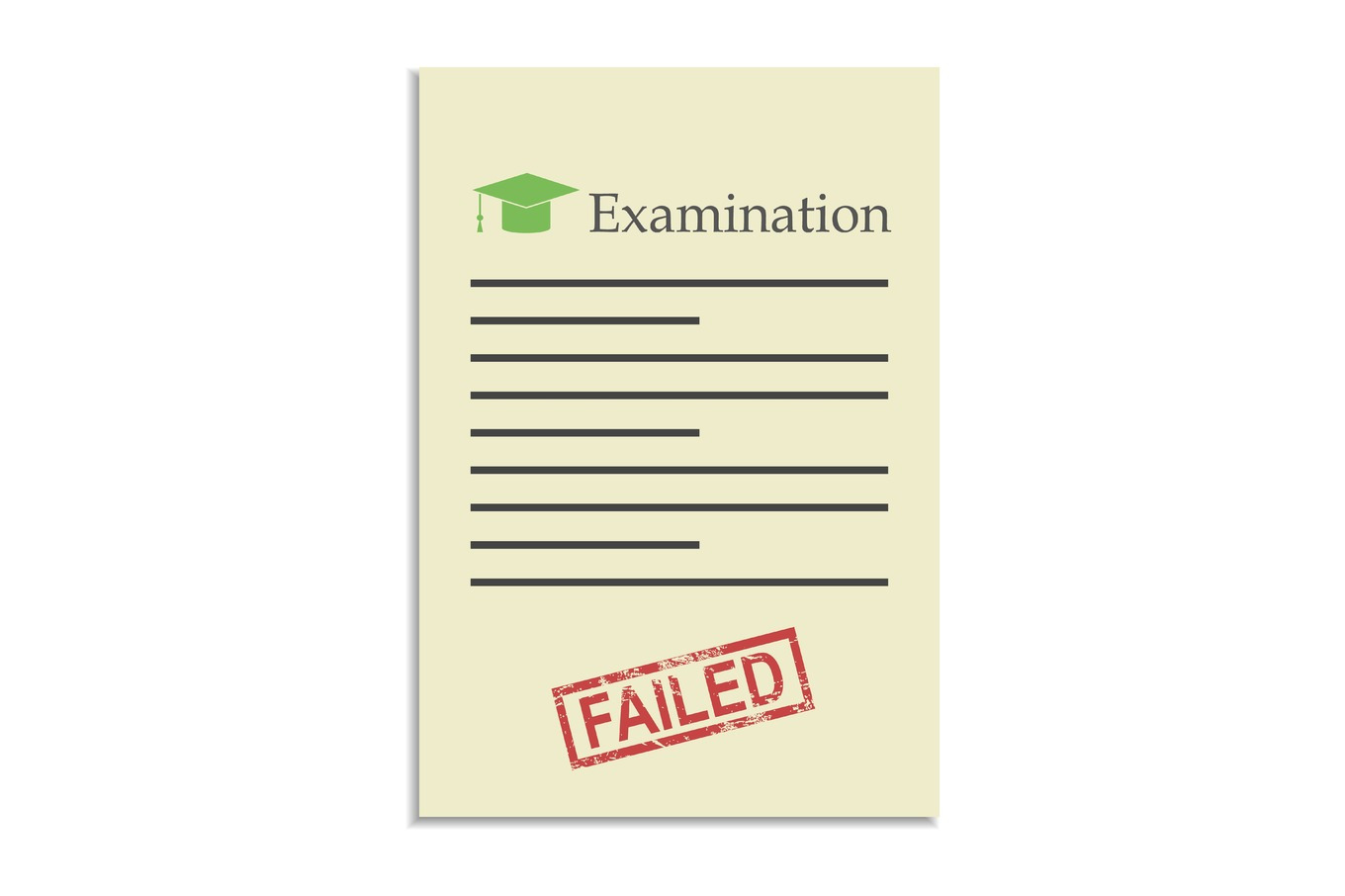 Examination paper with failed stamp, a Texture Graphic by rinika