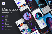 Music app UI Kit ( Figma), an UI Kit Template by Julia Shagofferova ...