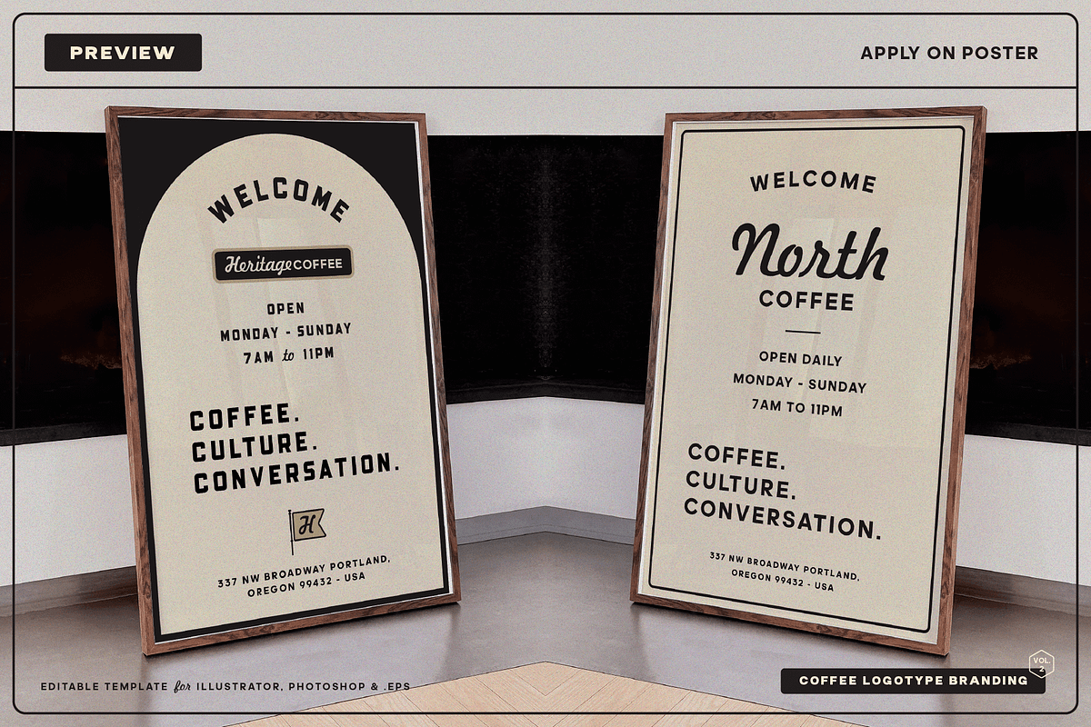 Logotype Coffee Branding Kit, a Branding & Logo Template by Refolve Design