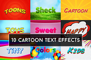 Cartoon Text Effects, a Brushes & More by Krukowski Graphics