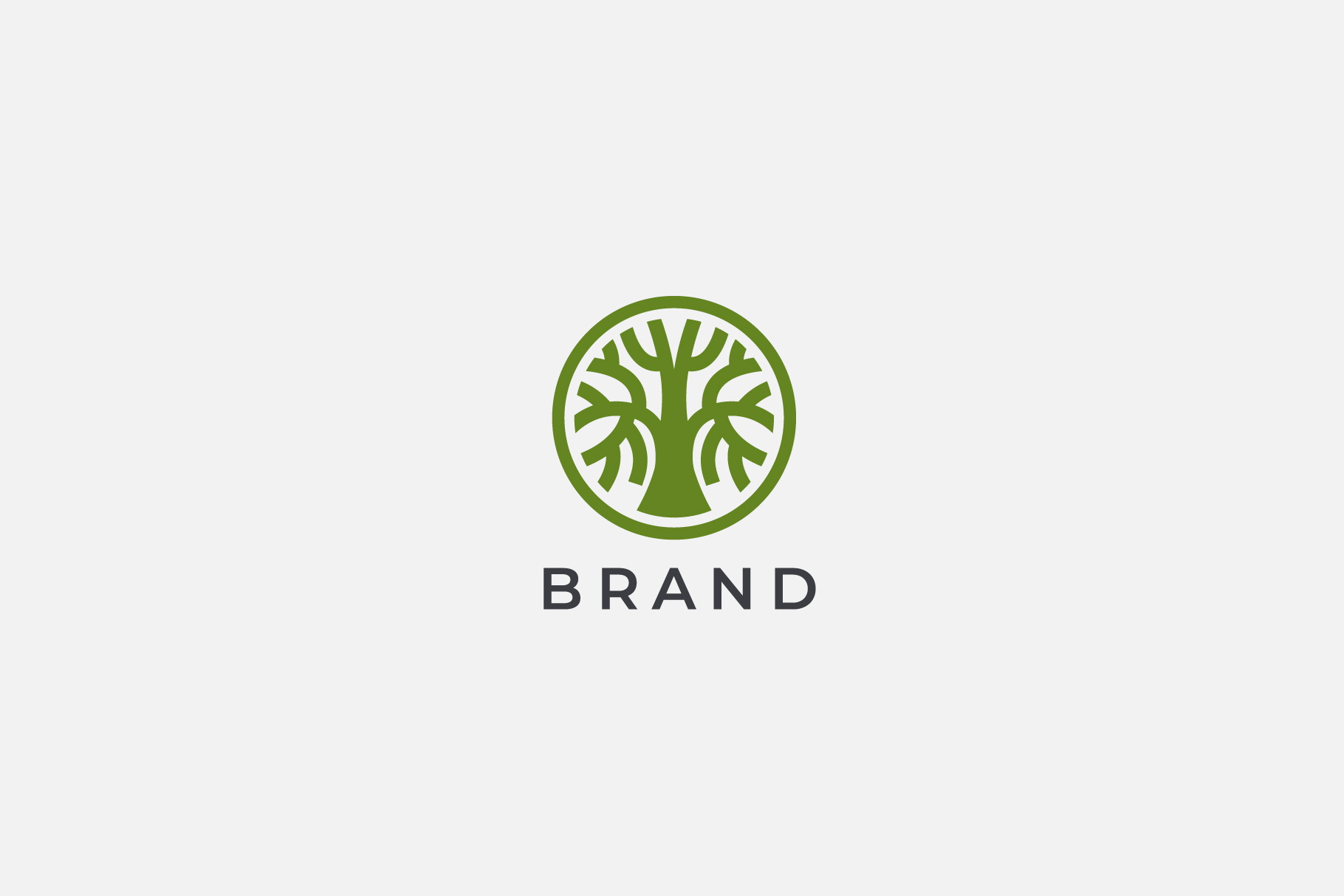 Abstract round tree logo icon. | Branding & Logo Templates ~ Creative ...