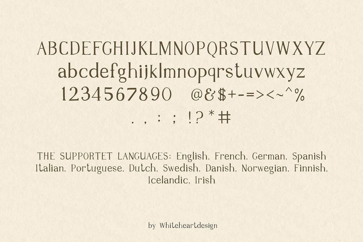 Imperfect Organic Serif Font, a Serif Font by whiteheartdesign