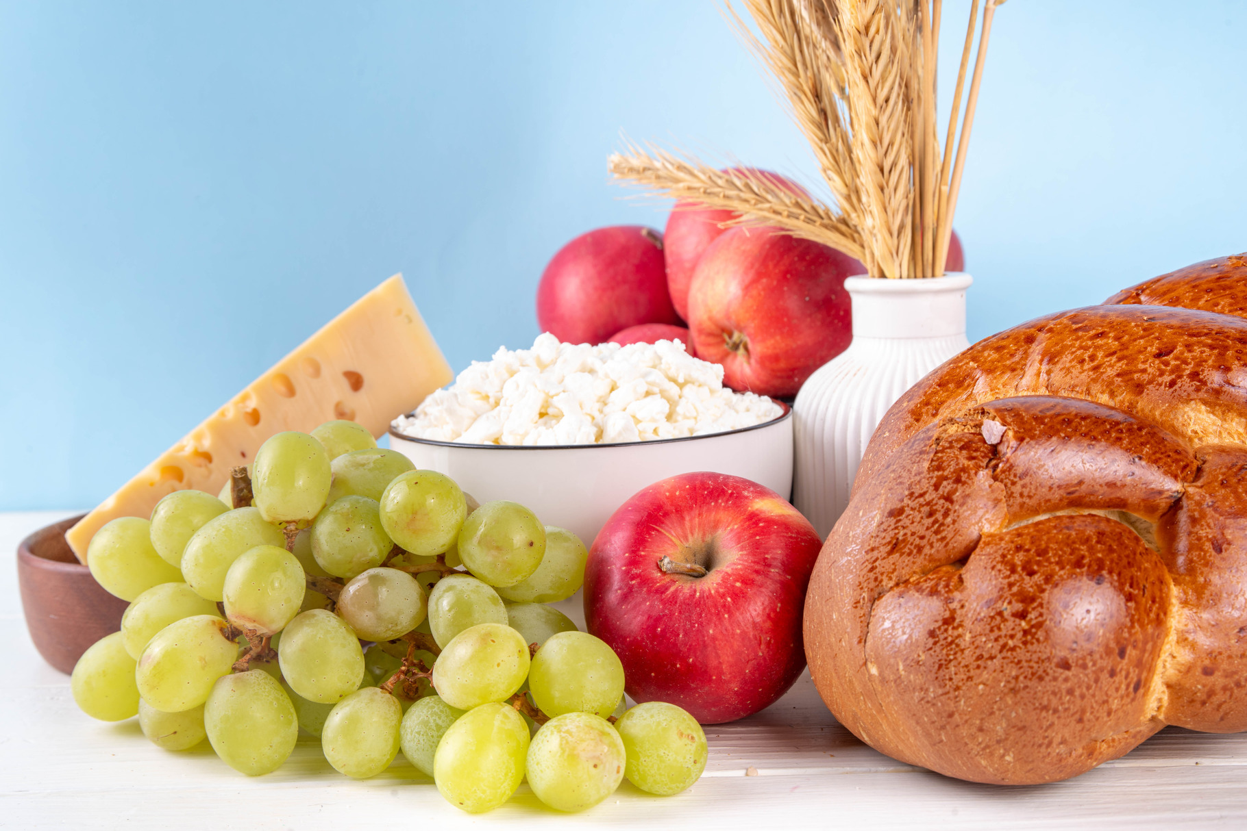 Happy Shavuot holiday background, a Food & Drink Photo by Rimma